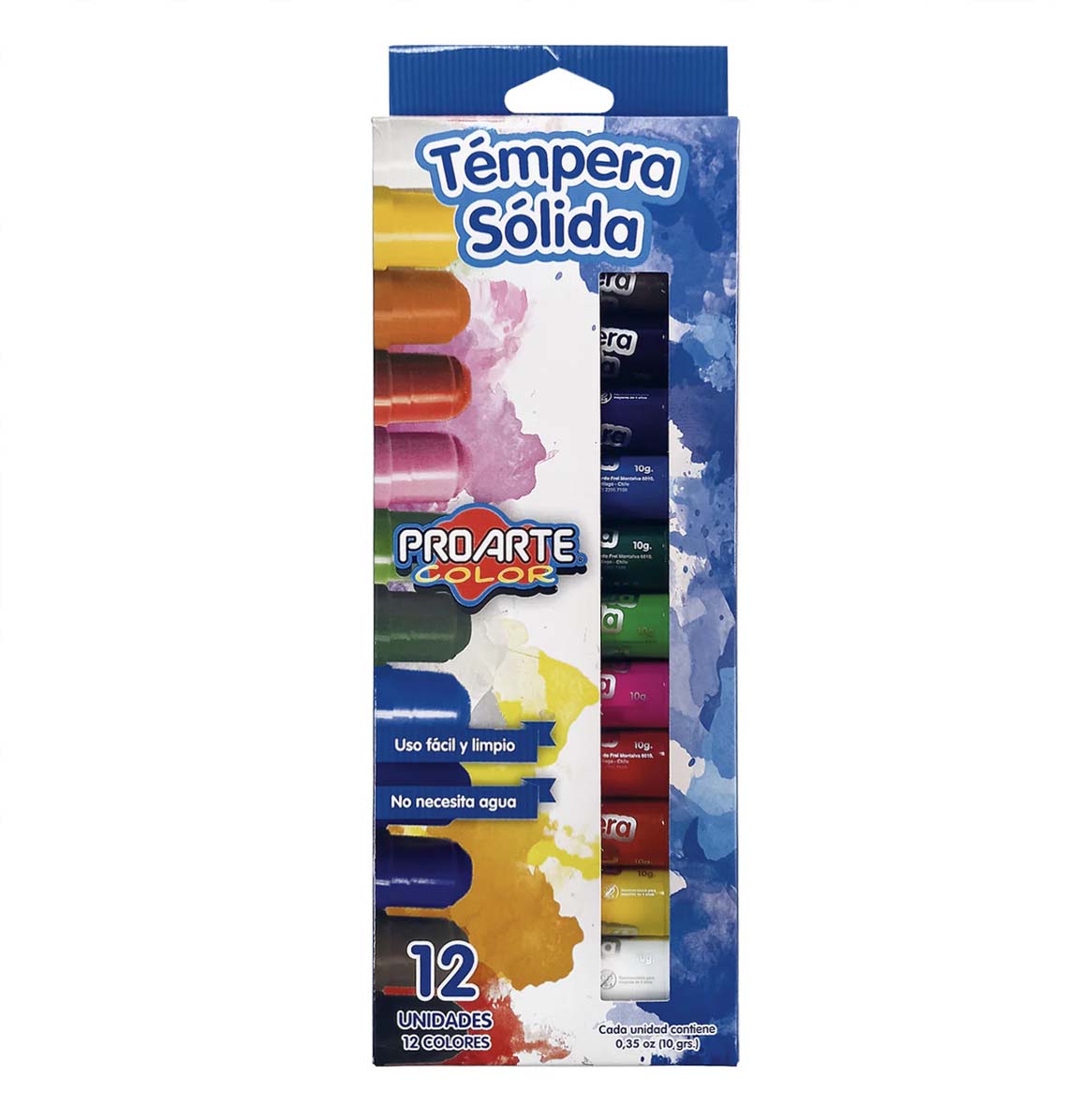 Témperas sólidas 12 colores – Magia y Cartón